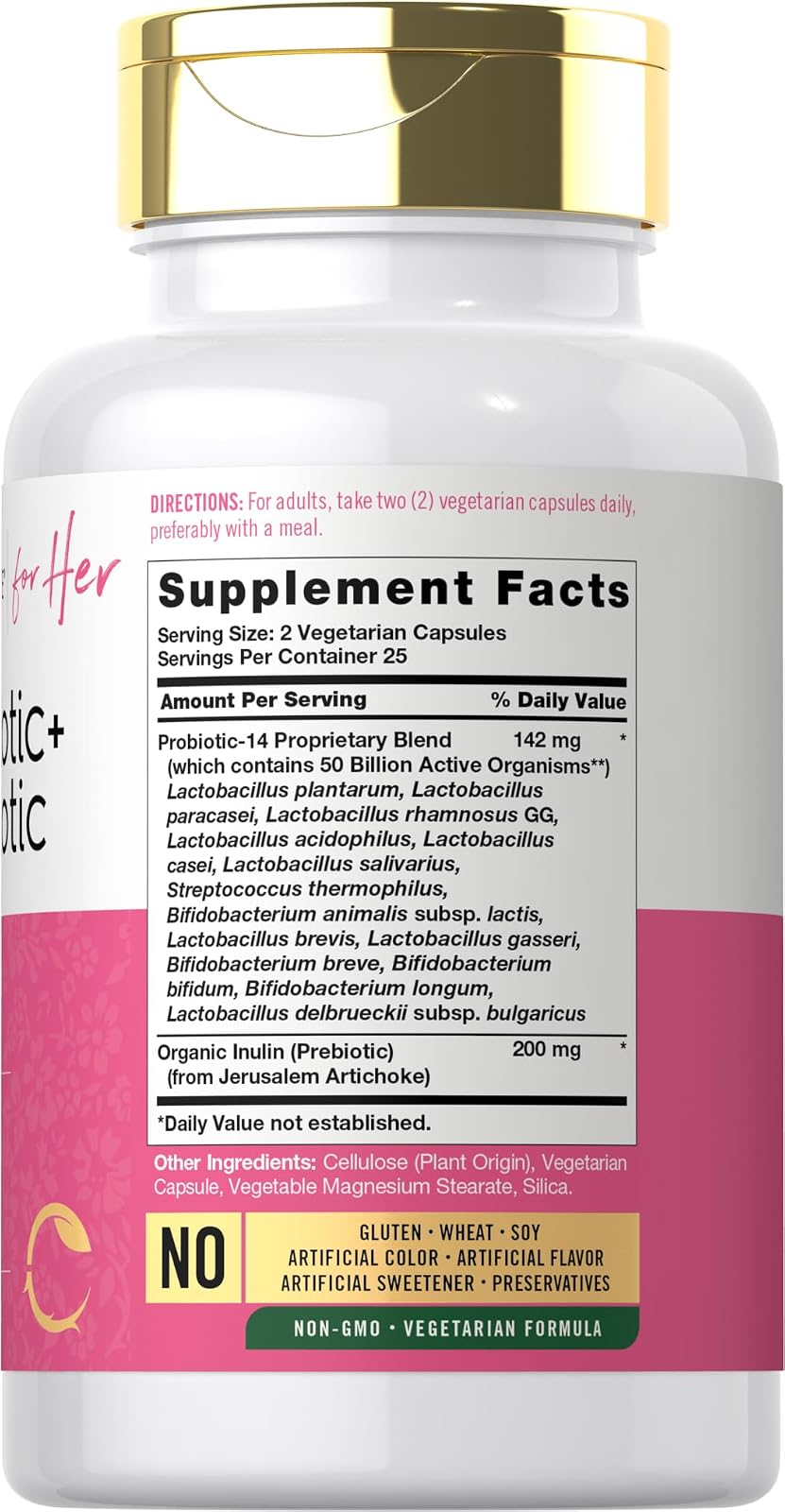 60 capsules of digestive probiotics