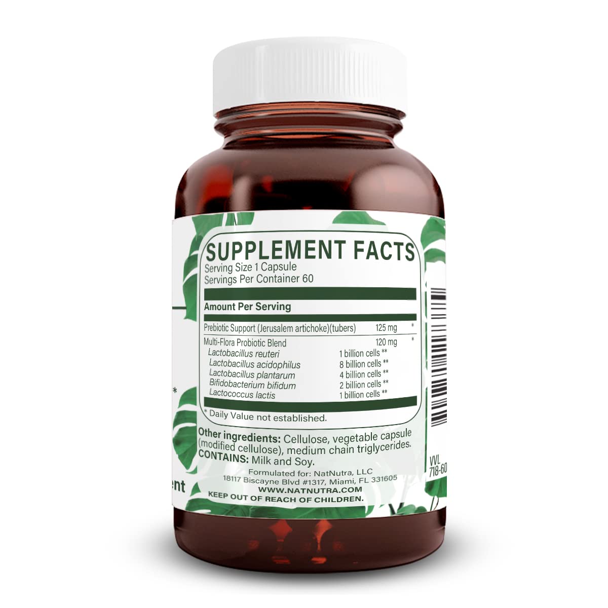 60 capsules of digestive probiotics