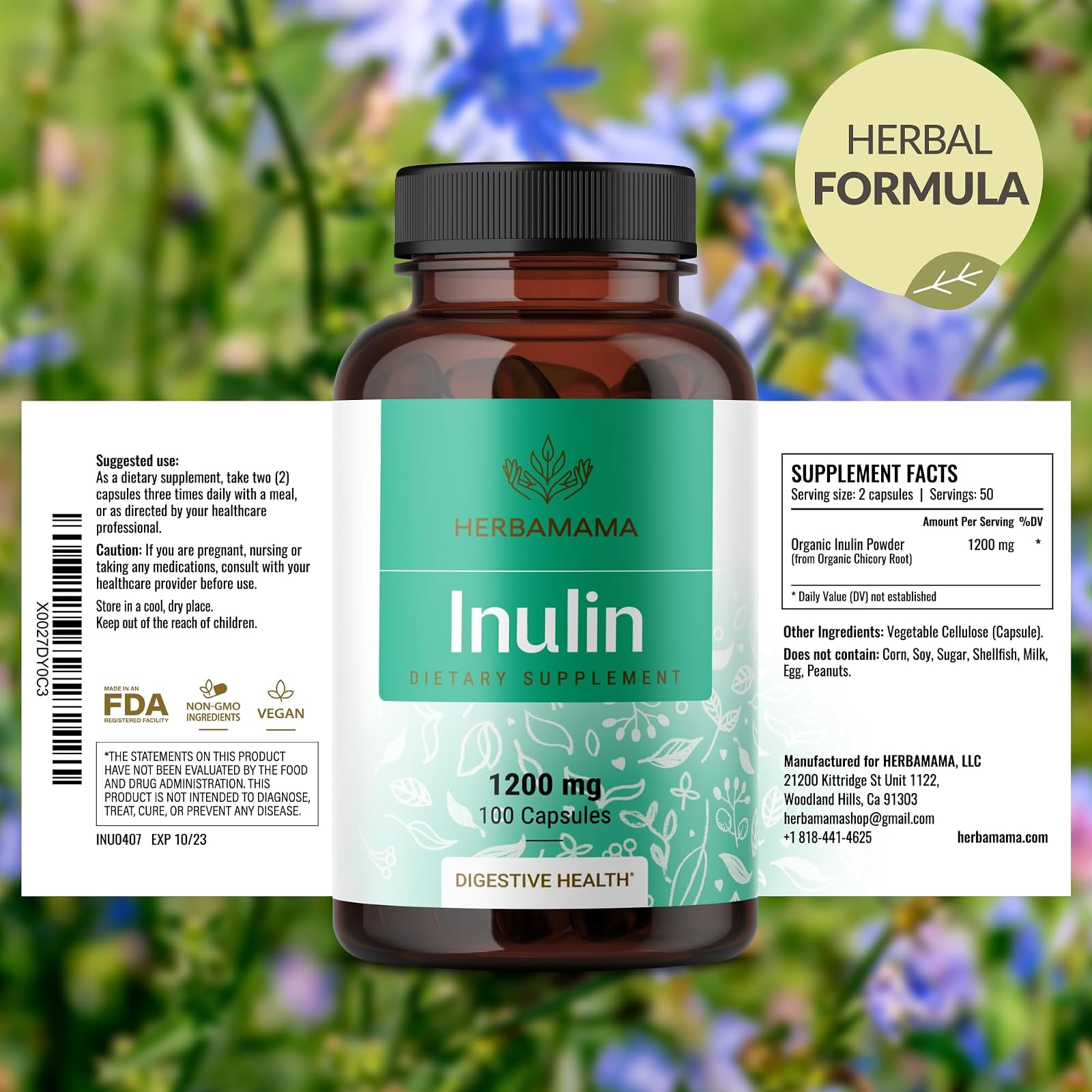 60 capsules of digestive support