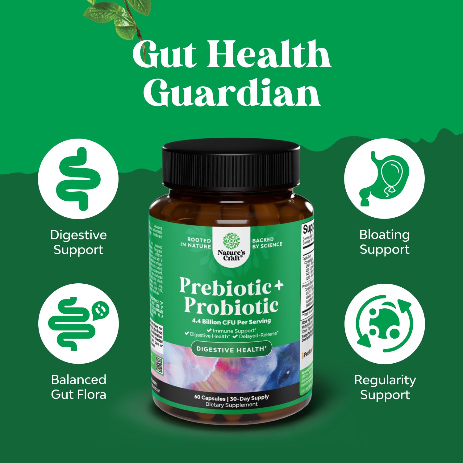 60 capsules of digestive support