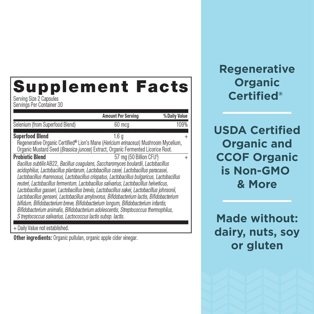 60 capsules of digestive support
