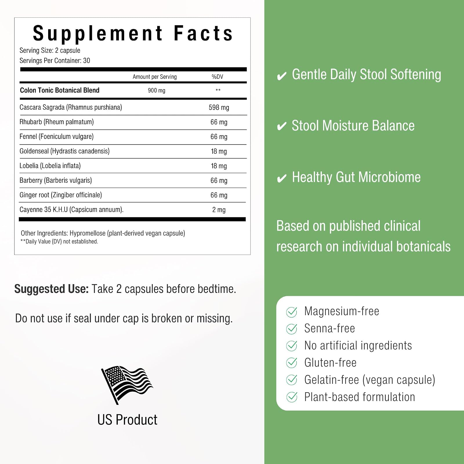 60 capsules of digestive support
