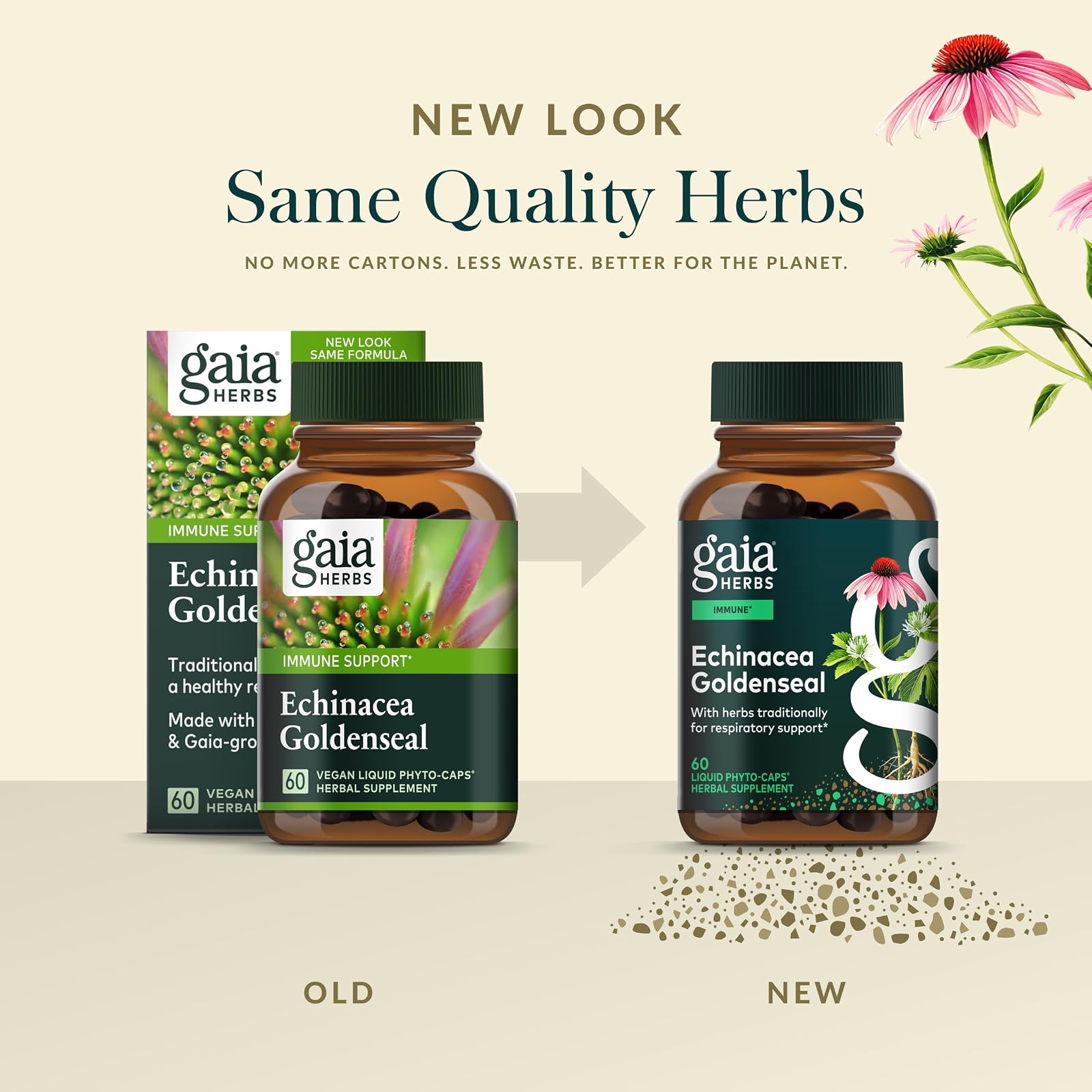 60 capsules of echinacea goldenseal