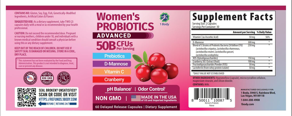 60 capsules of effective probiotics