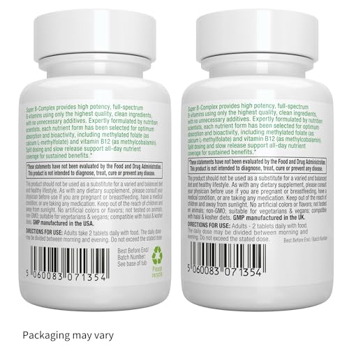 60 capsules of essential b vitamins