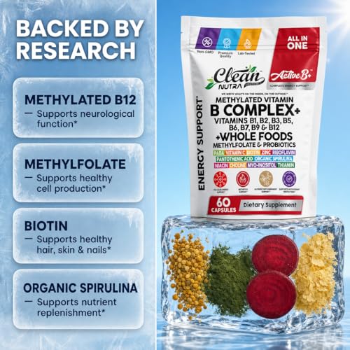 60 capsules of essential B vitamins