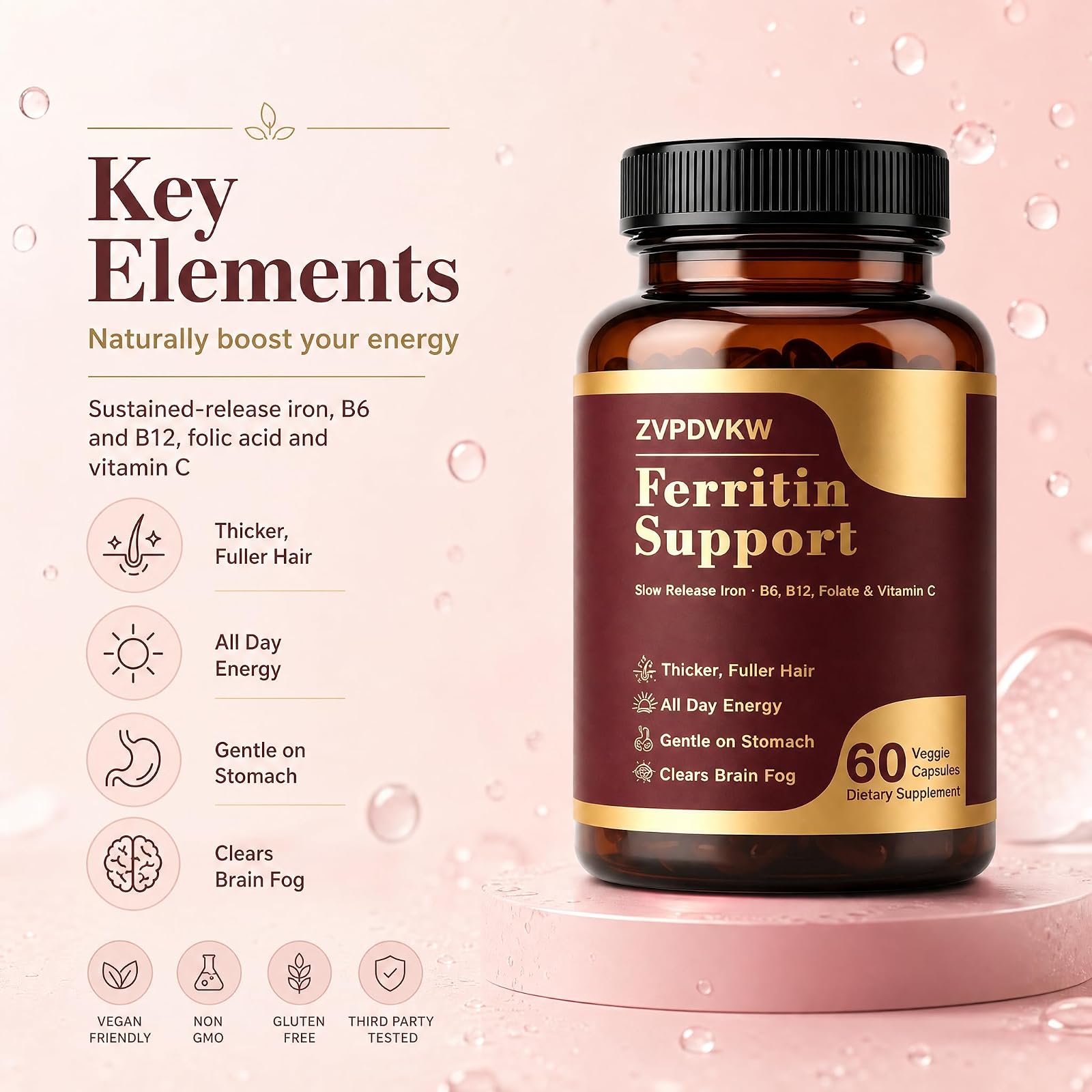 60 capsules of essential iron