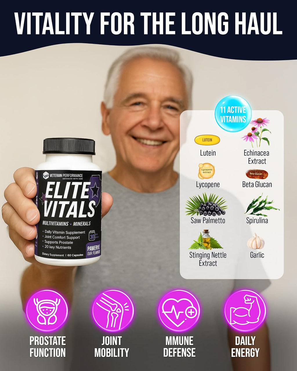 60 capsules of essential vitamins