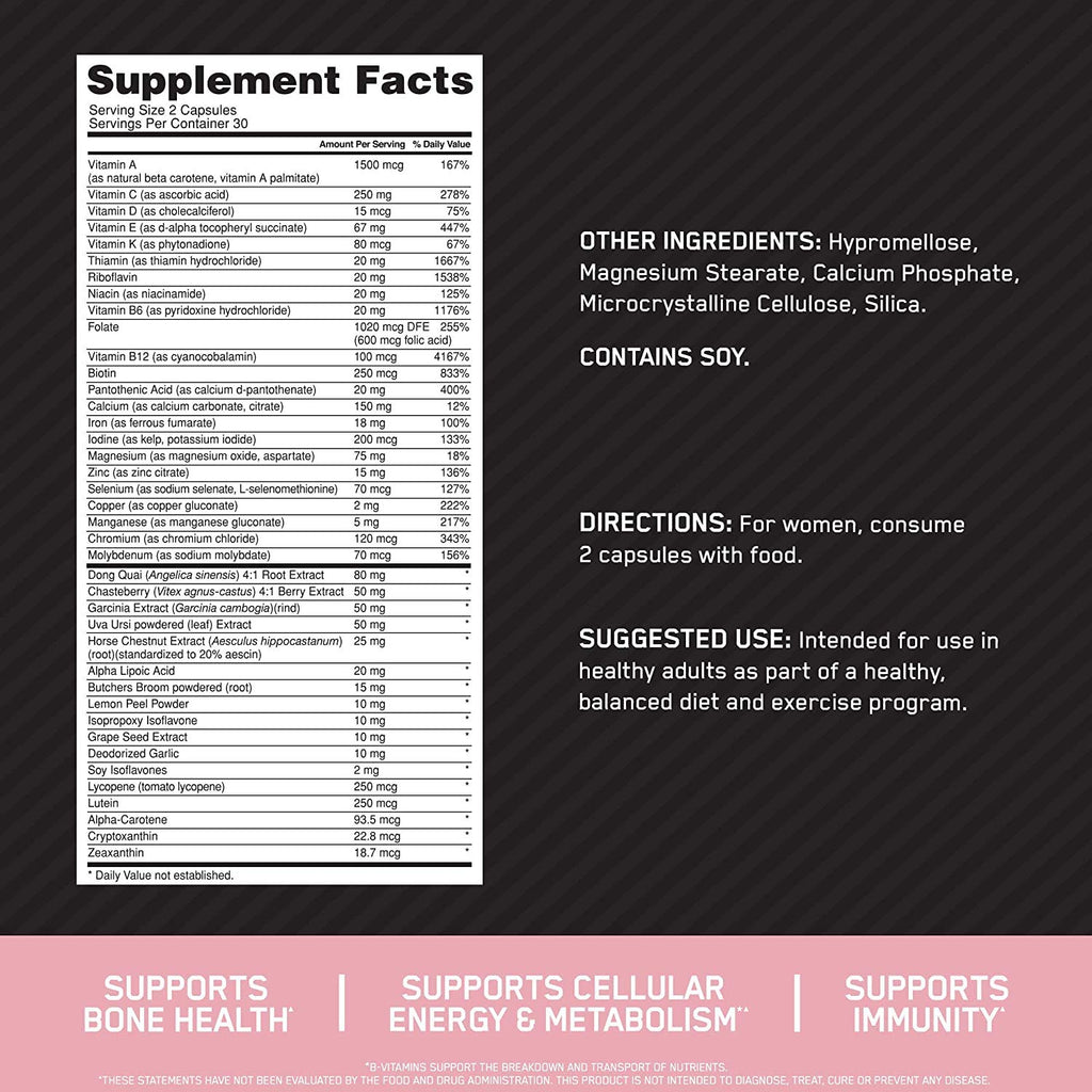 60 capsules of essential vitamins