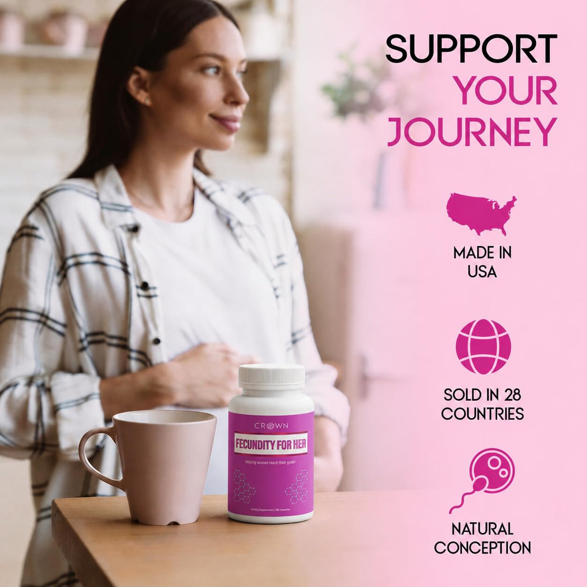 60 capsules of fertility vitamins