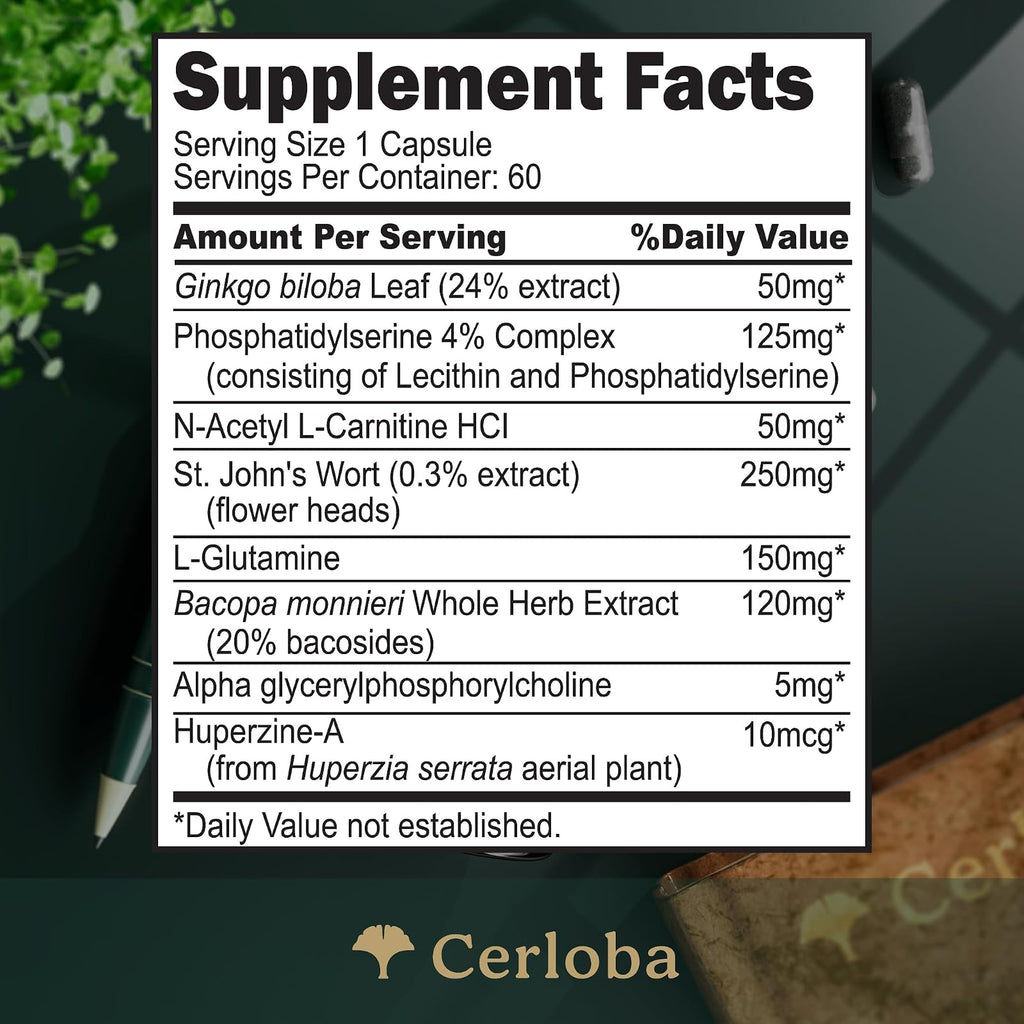 60 capsules of Ginkgo Biloba extract