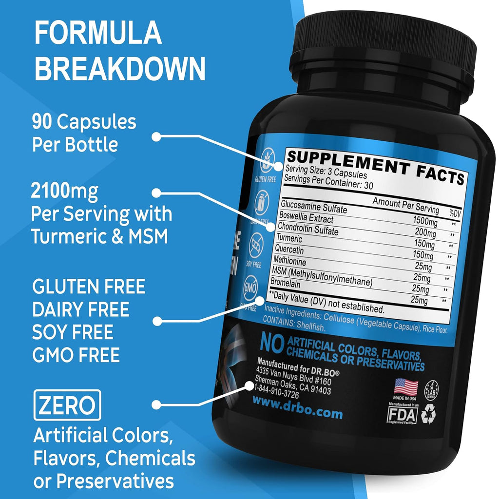 60 capsules of glucosamine supplement