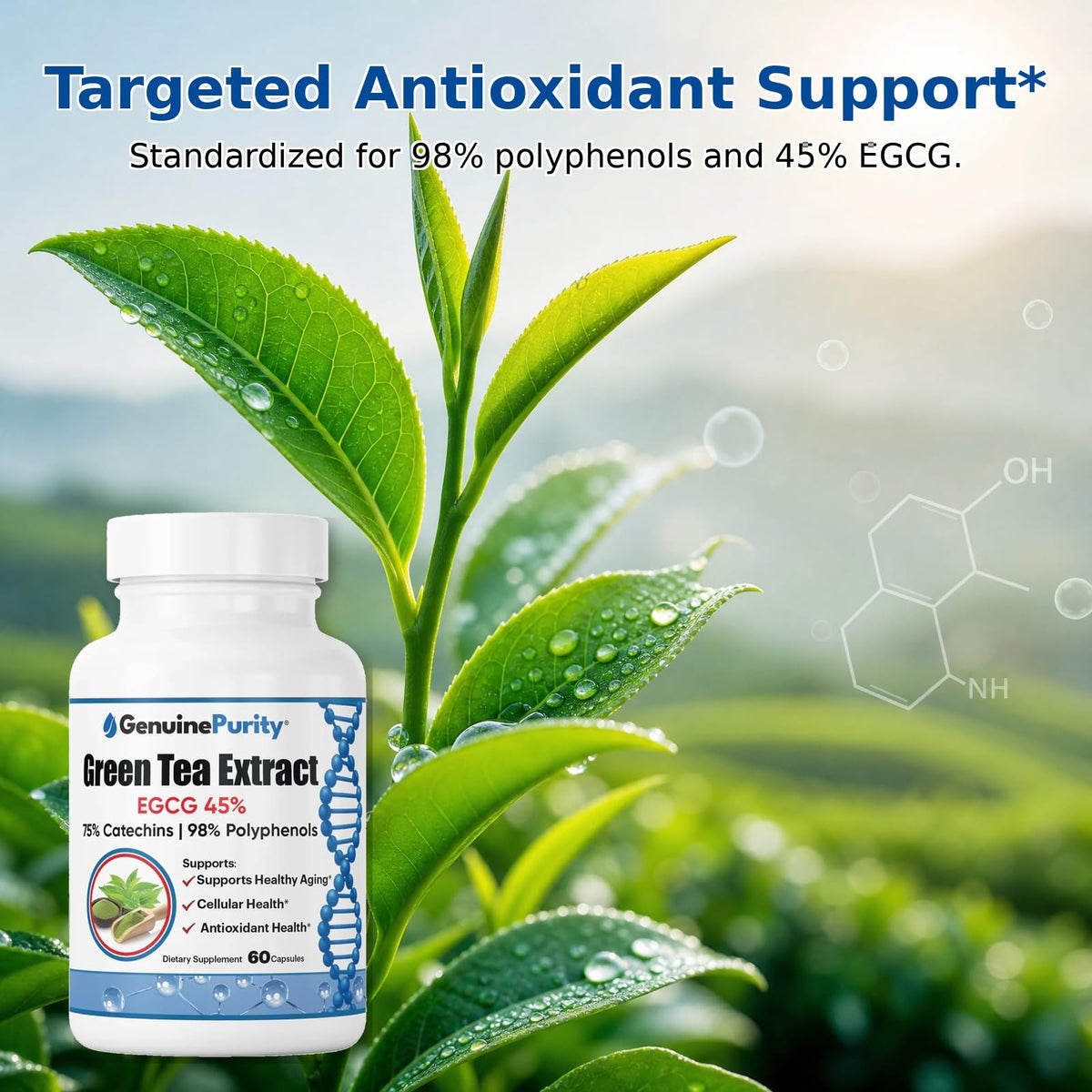 60 capsules of green tea extract