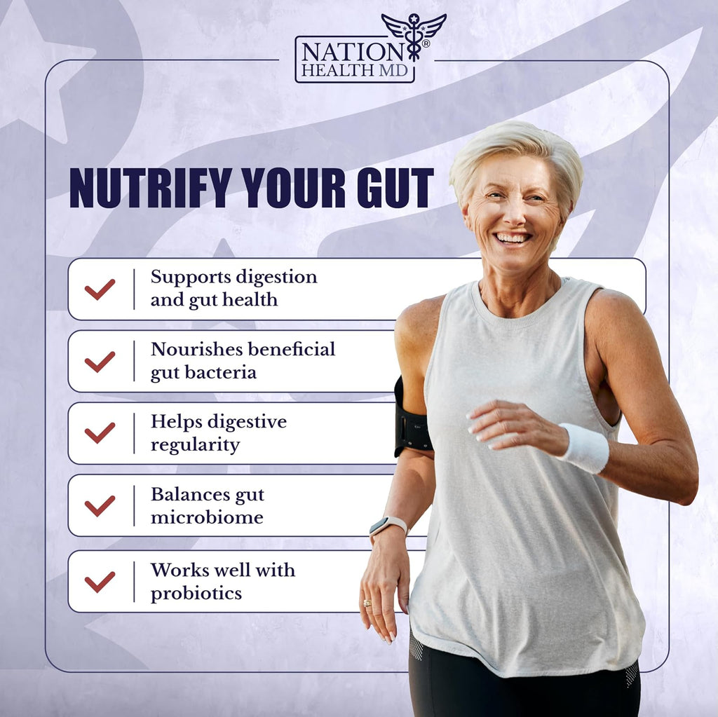 60 capsules of gut-friendly prebiotics