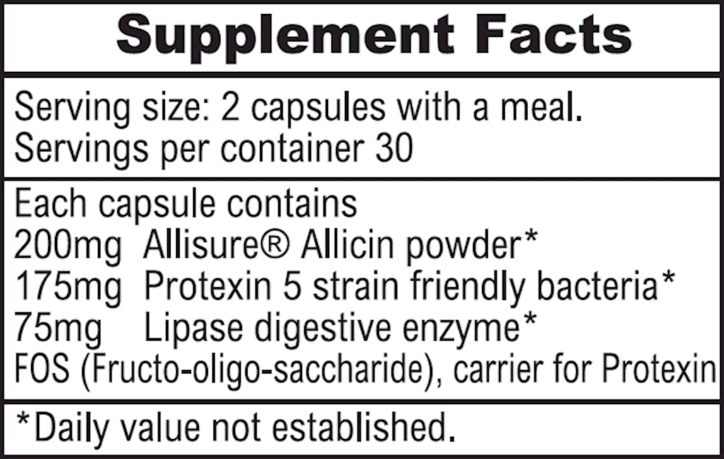 60 capsules of gut-friendly probiotics