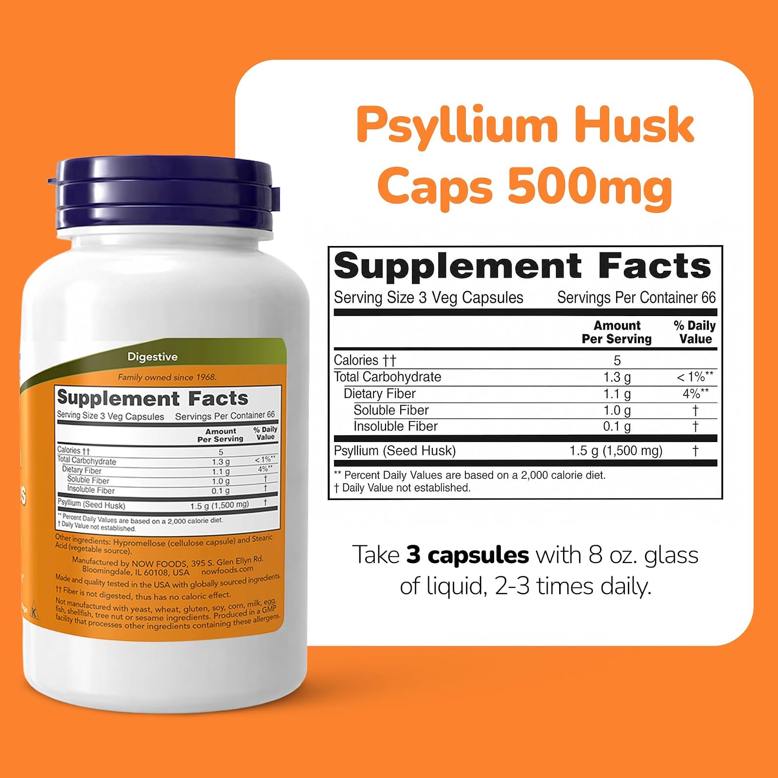 60 capsules of gut-friendly probiotics