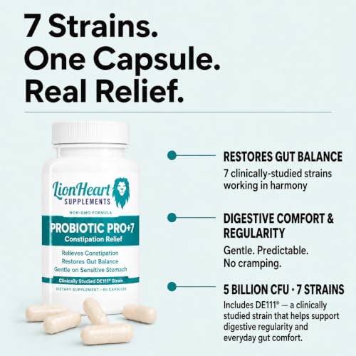 60 capsules of gut-friendly probiotics