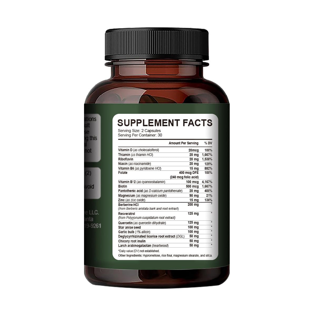 60 capsules of gut health support