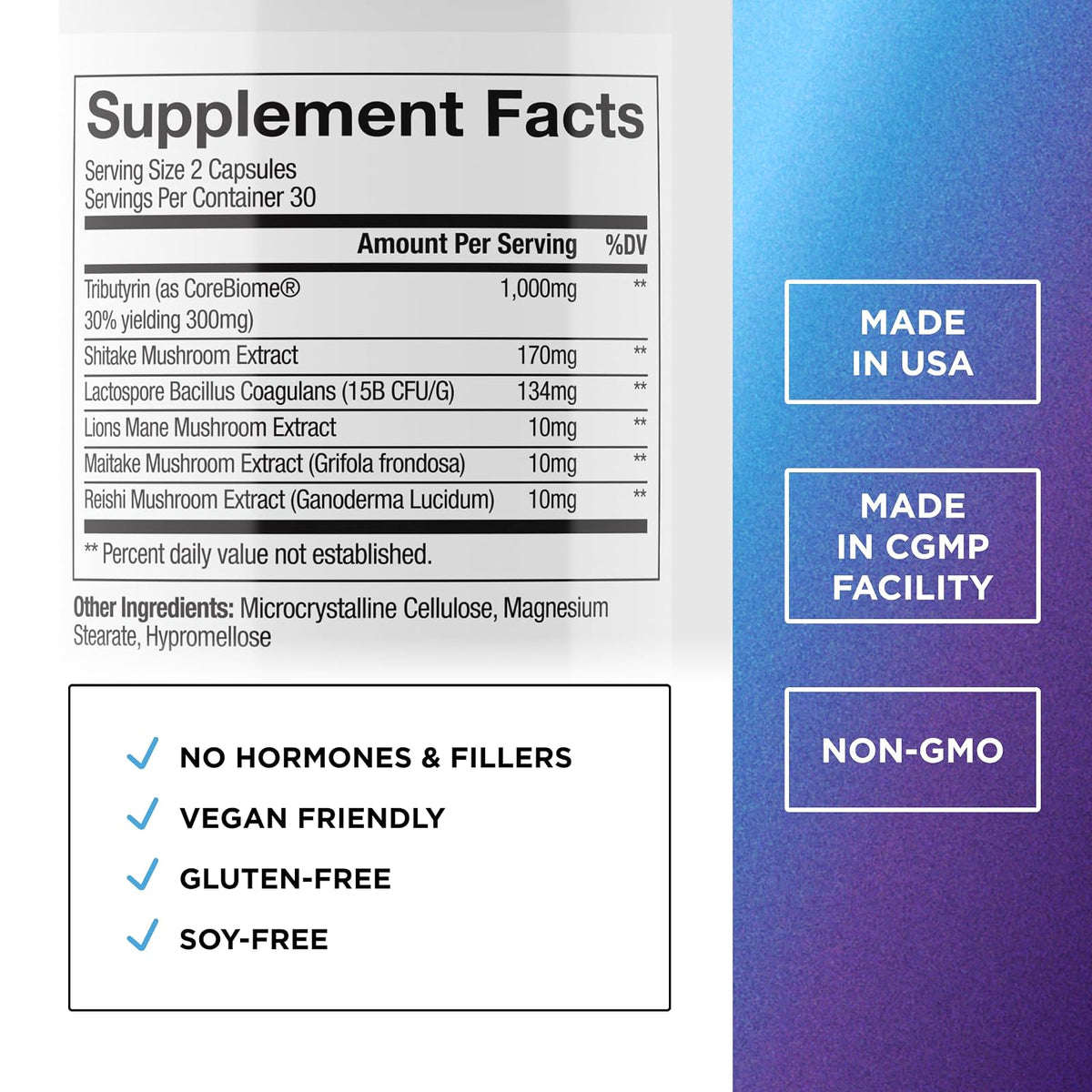 60 capsules of gut health