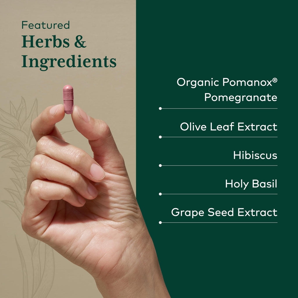 60 capsules of herbal heart support