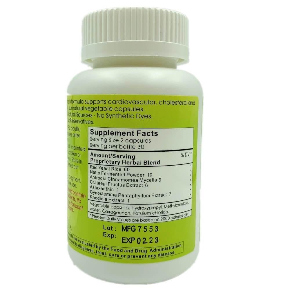 60 capsules of herbal nutrition