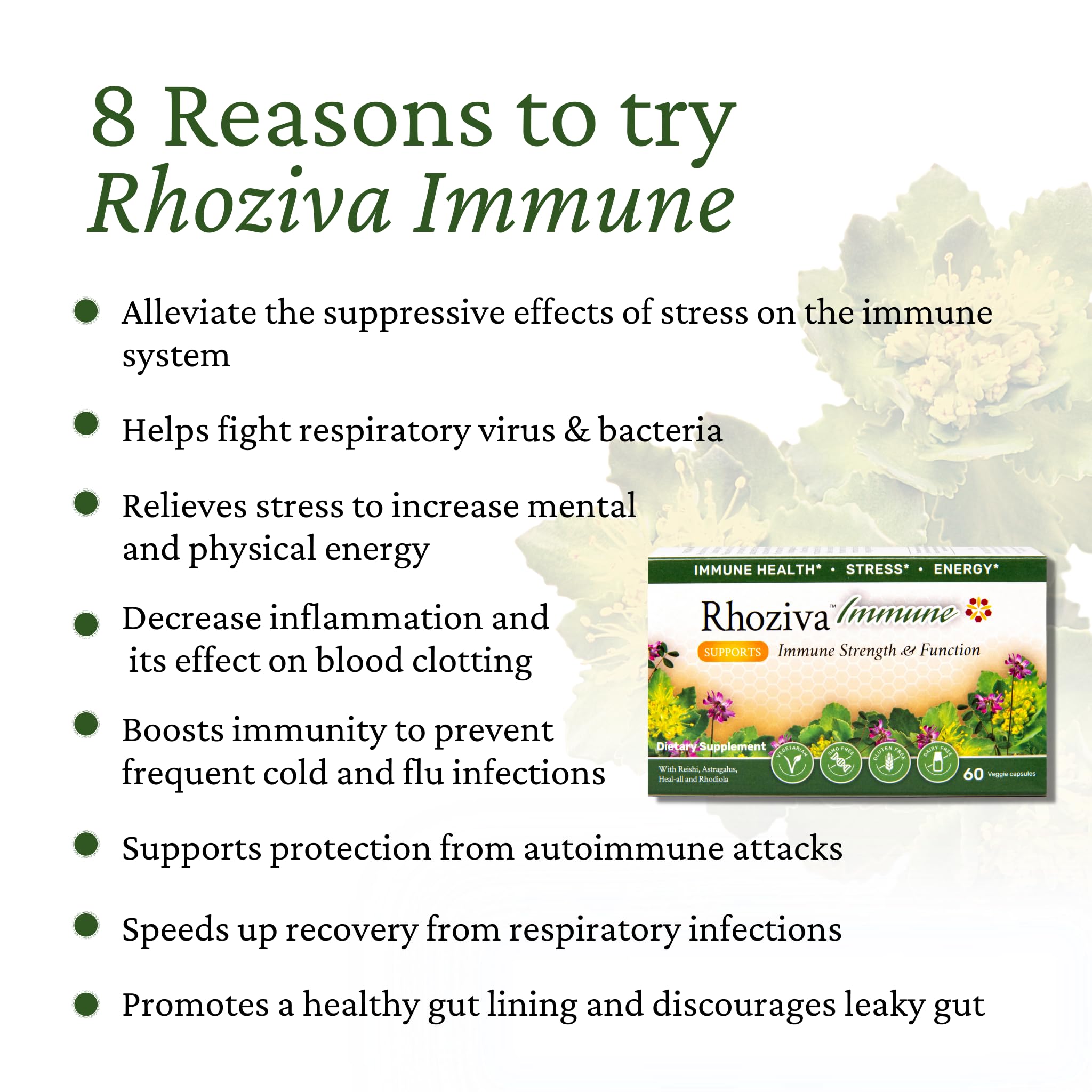 60 capsules of immune-boosting nutrients
