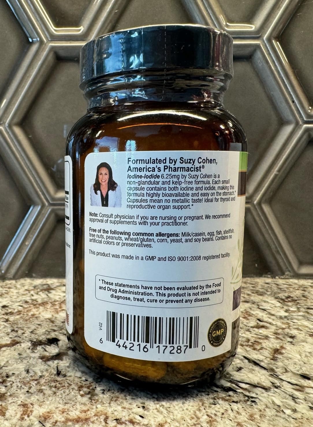 60 capsules of iodine complex