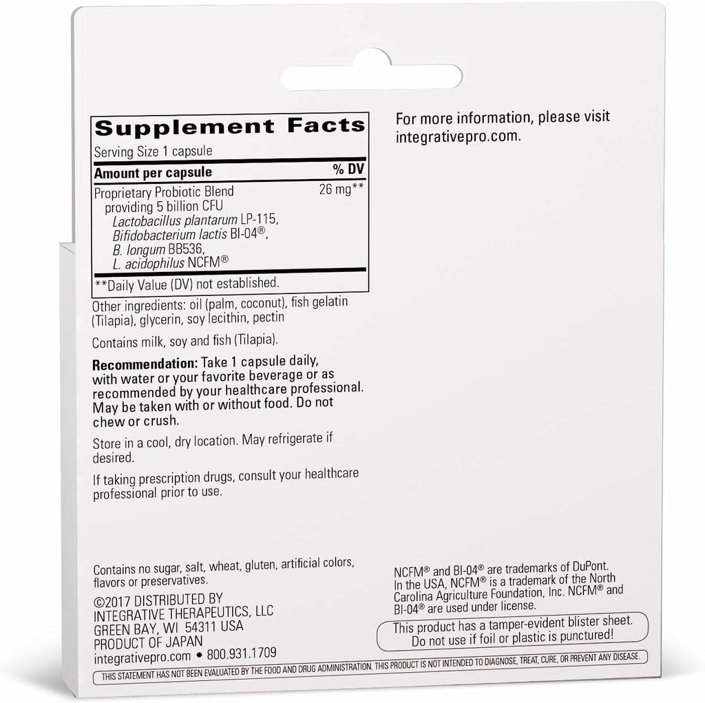 60 capsules of kids probiotic