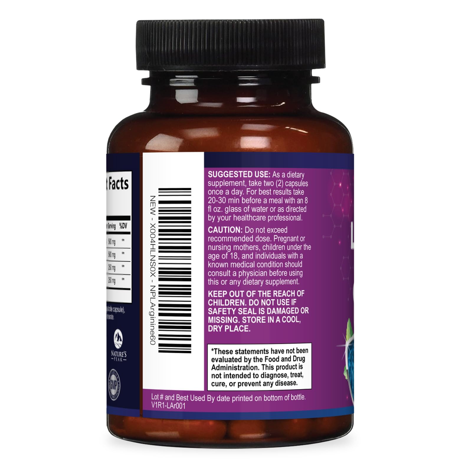 60 capsules of L-Arginine benefits