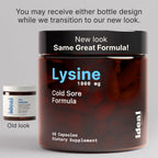 60 capsules of l-lysine supplement