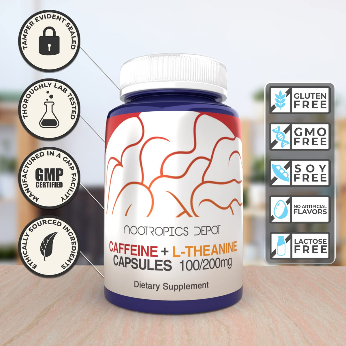 60 capsules of l-theanine energy