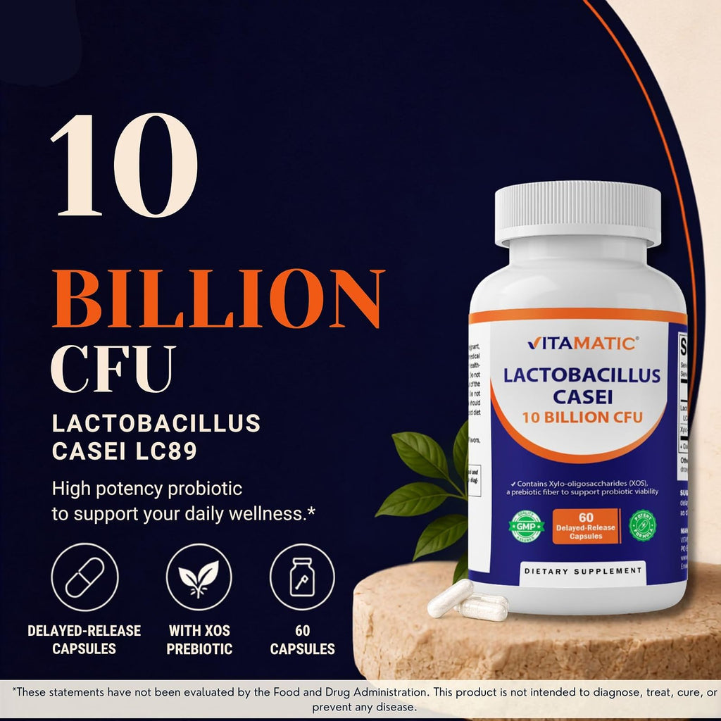 60 capsules of Lactobacillus Casei for daily use