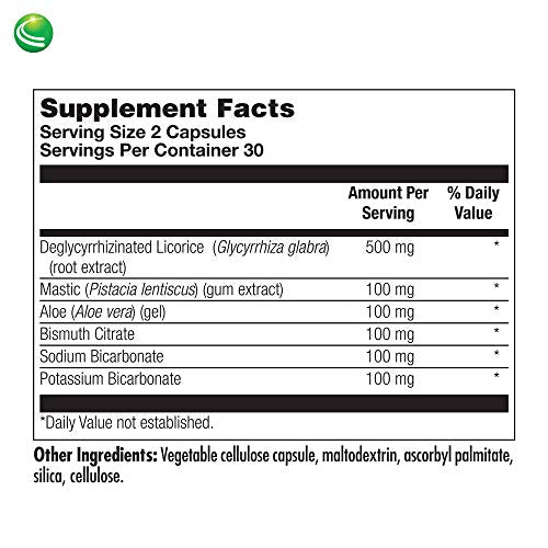 60 capsules of licorice root extract