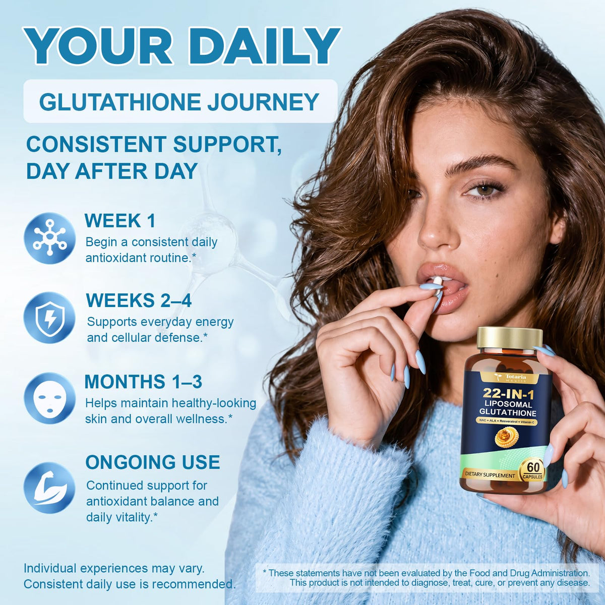 60 capsules of liposomal glutathione