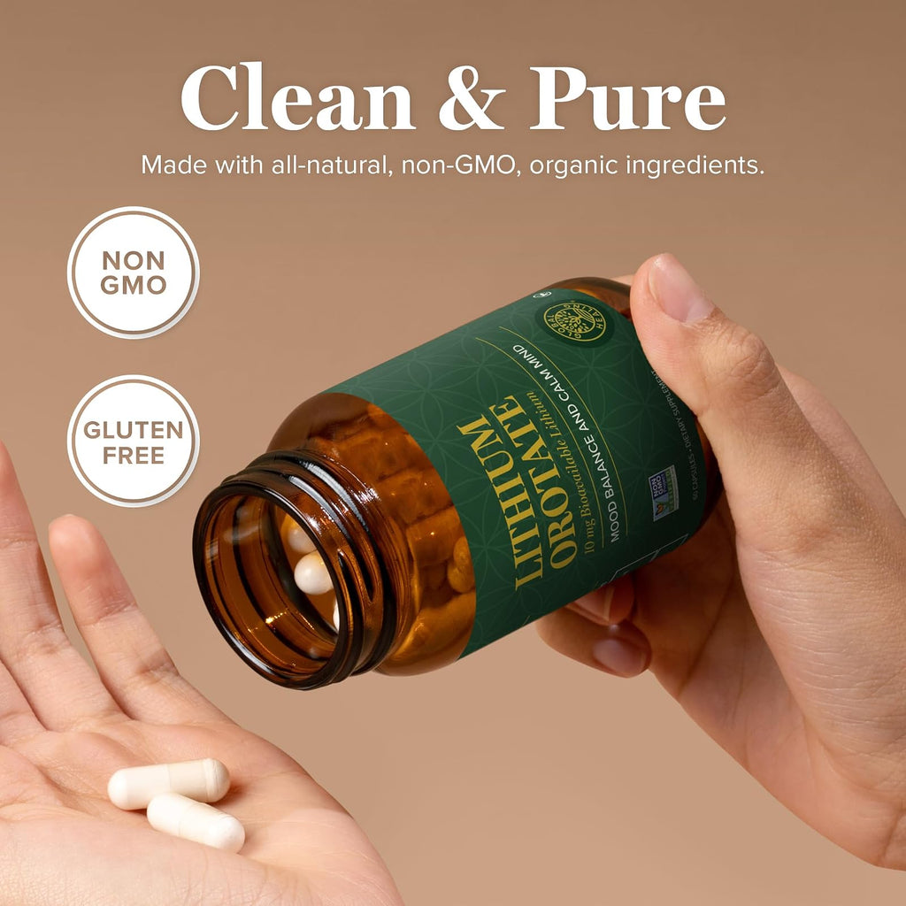 60 capsules of lithium orotate