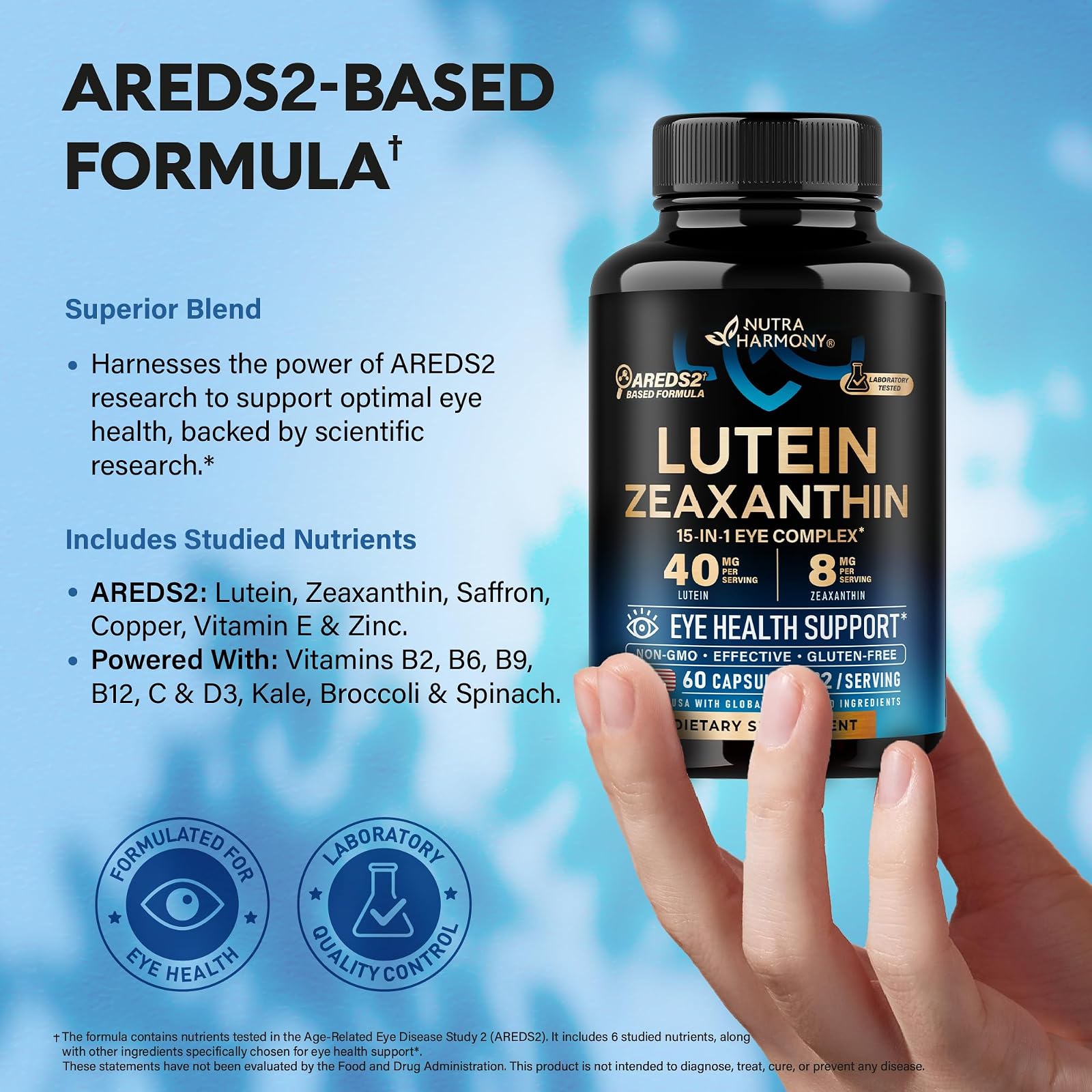 60 capsules of Lutein for daily use