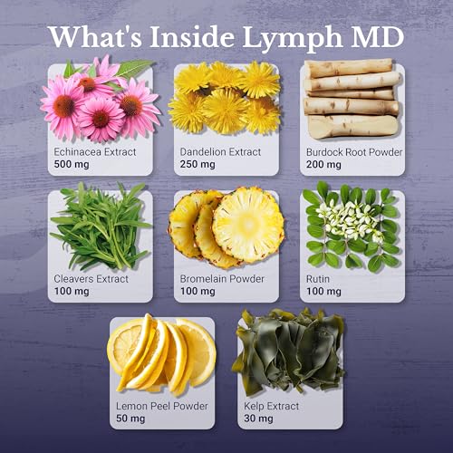 60 capsules of lymphatic drainage support
