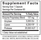 60 capsules of LypoZyme for gut health