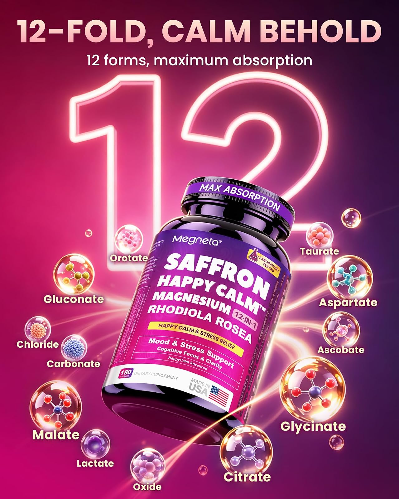 60 capsules of magnesium complex