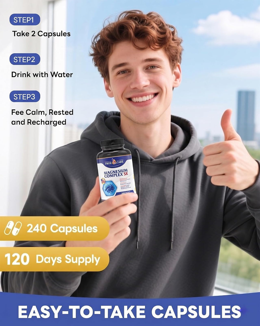 60 capsules of magnesium glycinate