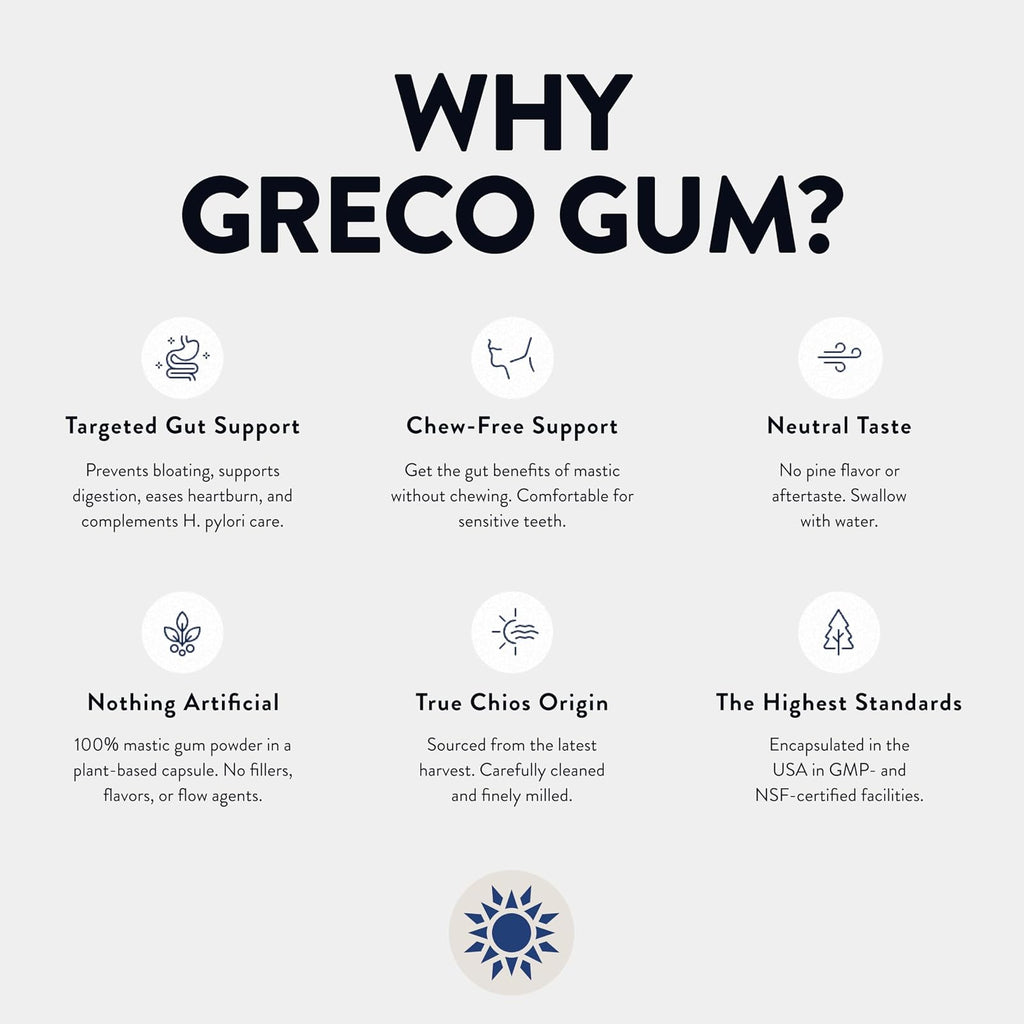 60 capsules of mastic gum benefits
