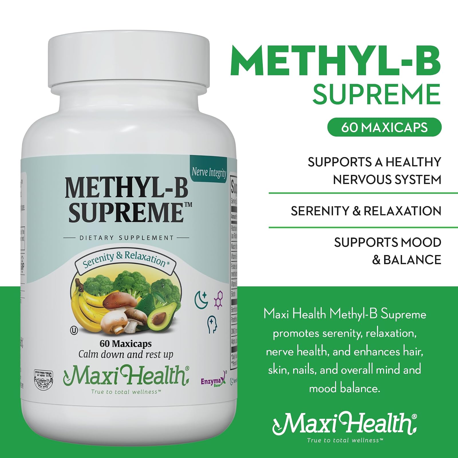 60 capsules of Maxi Health B vitamins