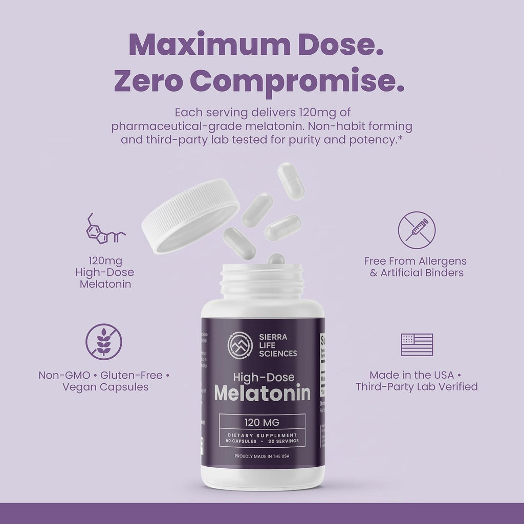 60 capsules of melatonin