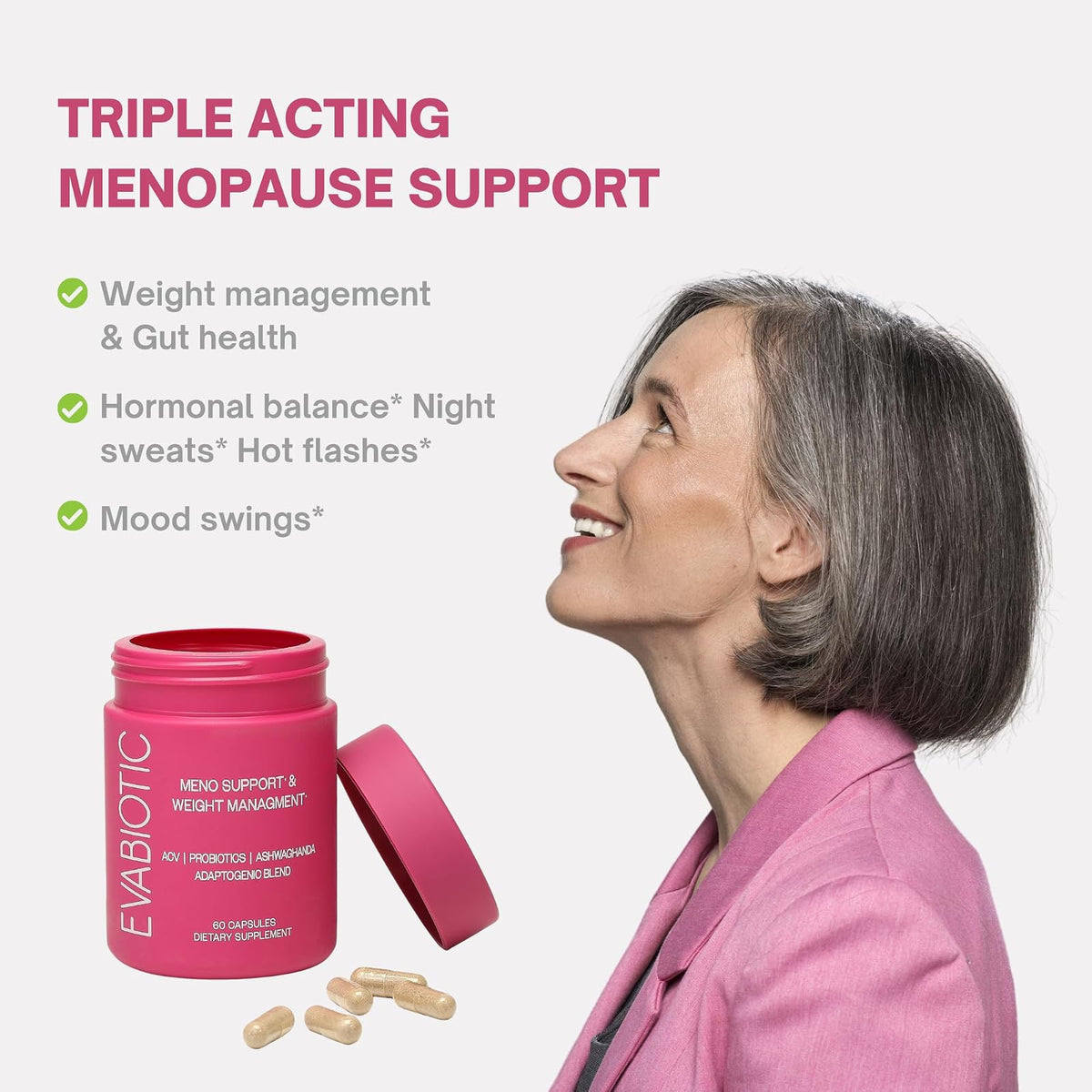 60 capsules of menopause vitamins