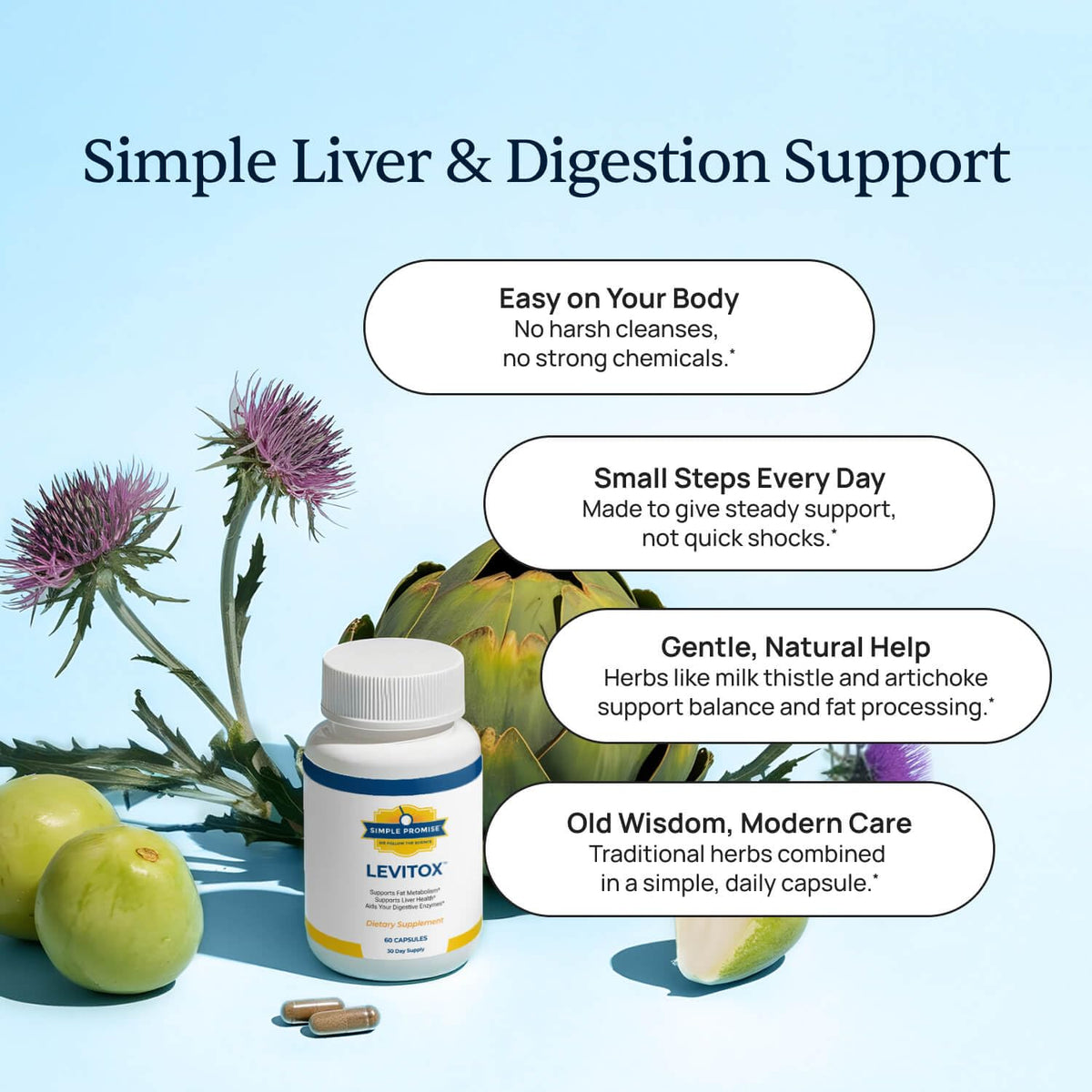 60 capsules of milk thistle extract