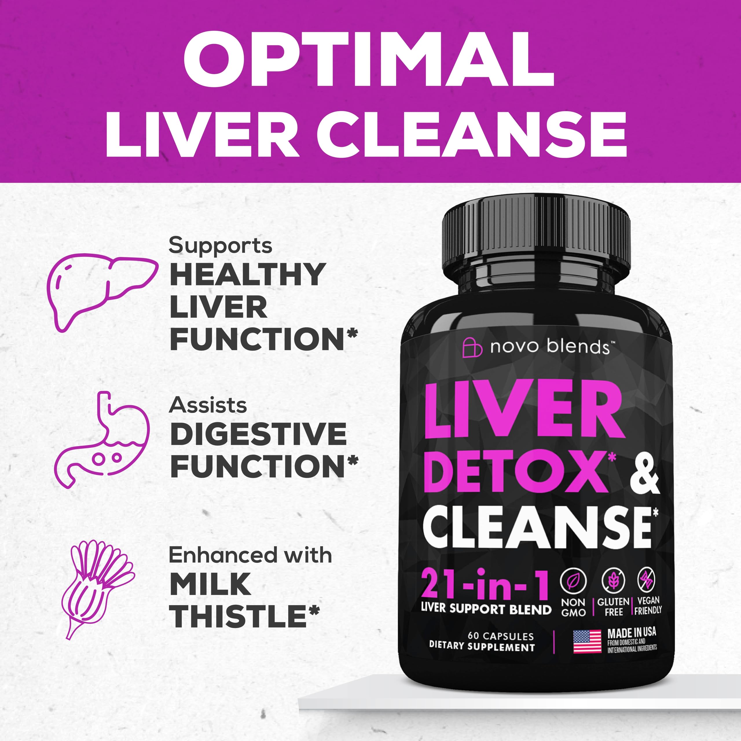 60 capsules of milk thistle extract