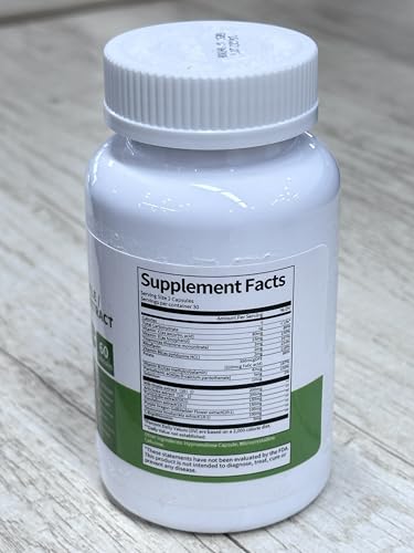 60 capsules of milk thistle extract