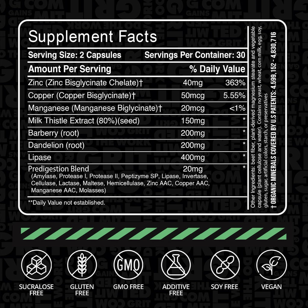 60 capsules of milk thistle extract