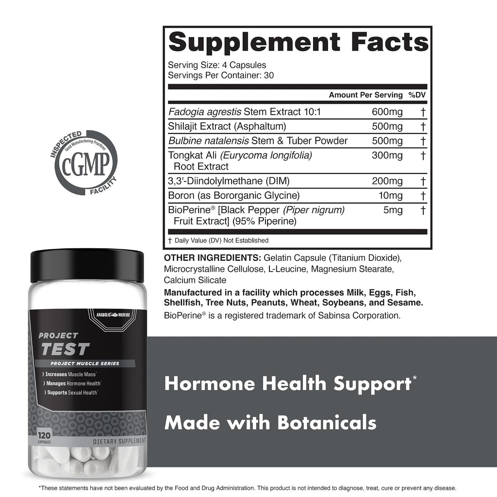 60 capsules of muscle mass support