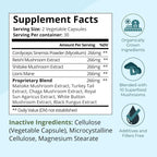 60 capsules of mushroom extract